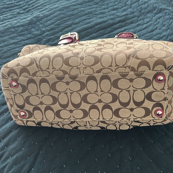Coach | Bags | Coach Signature 1863 Shoulder Bag Khakiberry | Poshmark